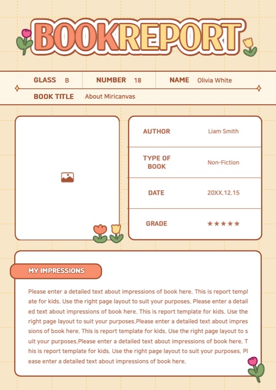 Experiential learning reports with cute illustrations - MiriCanvas