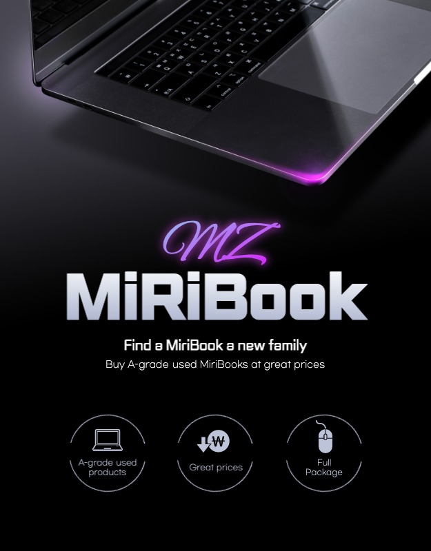 Thrifting a simple laptop with black and purple accents - MiriCanvas