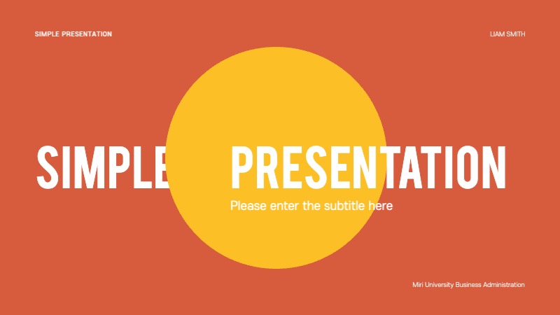 Simple presentations - MiriCanvas