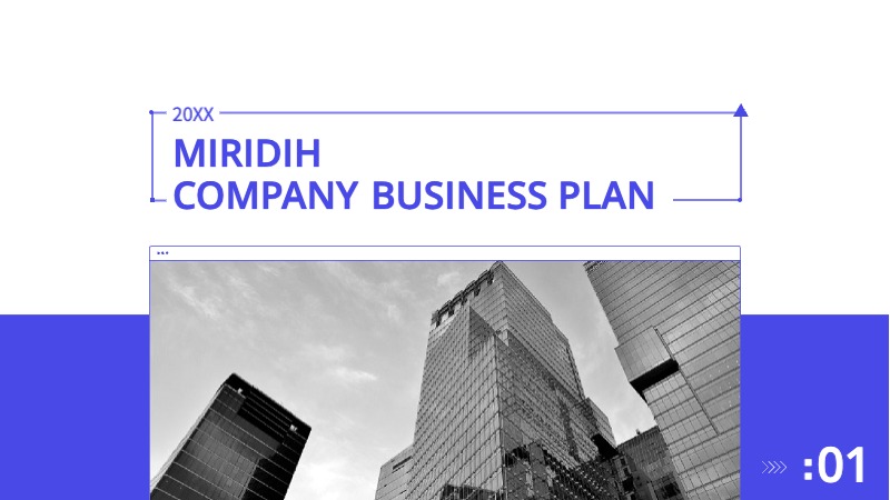 Blue And White Clean Business Plan Corporate Presentation Ppt Miricanvas
