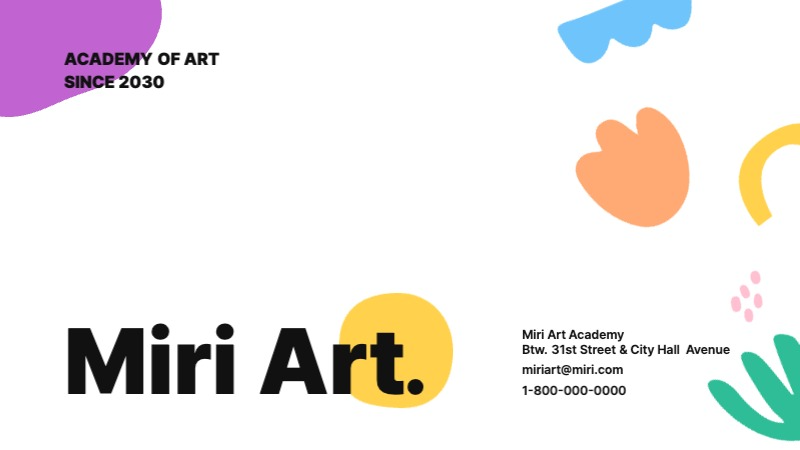 Introduce your school's business plan and curriculum using cute ...