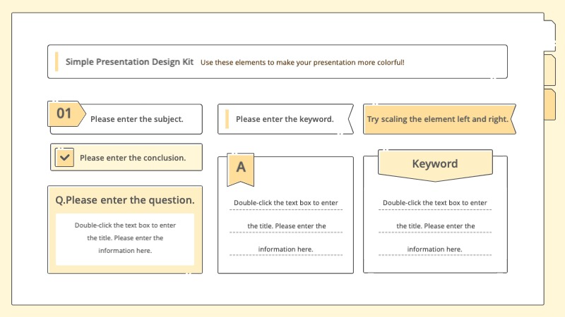 Clean and simple presentation kit in yellow - MiriCanvas