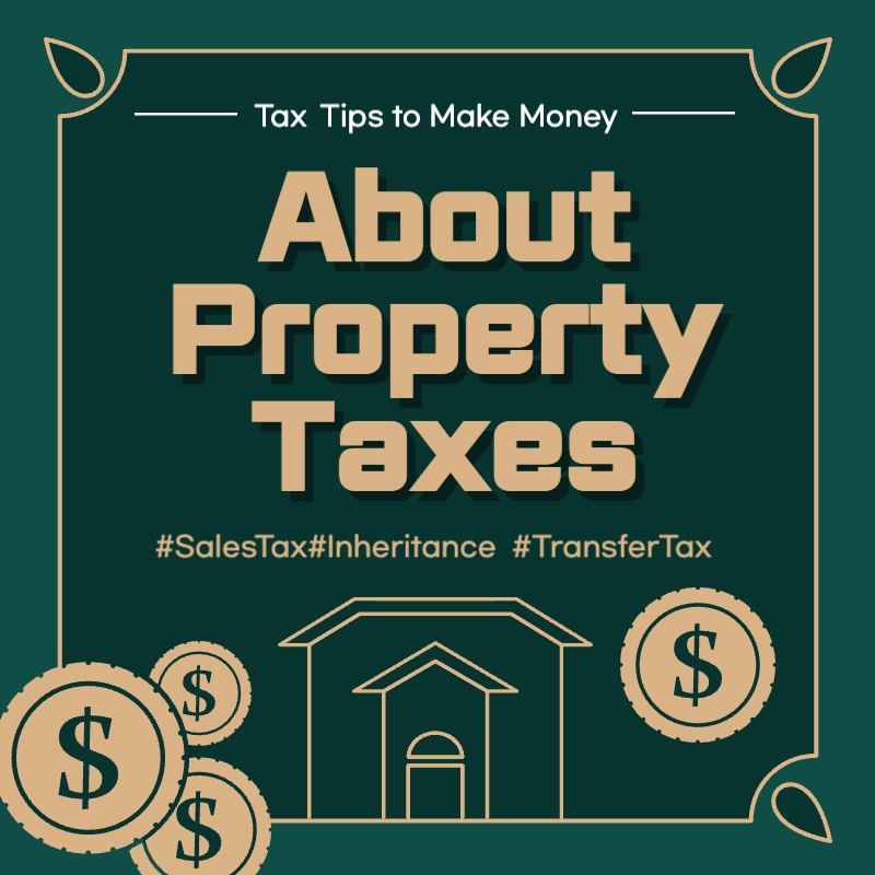 Provides information on real estate taxes highlighted in green (dark ...