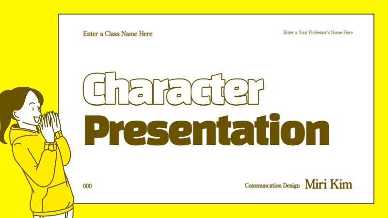 Clean character illustration tutorial in yellow and brown - MiriCanvas