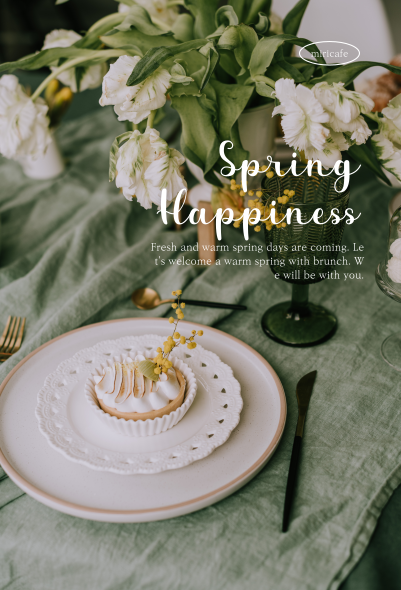 Dessert merchandise with a warm spring theme - MiriCanvas