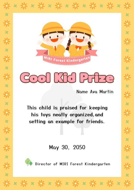 Yellow and white child listing post - MiriCanvas