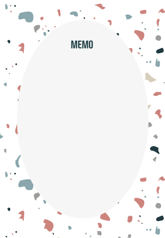 weiße Formen Muster einfache Notizen - 미리캔버스