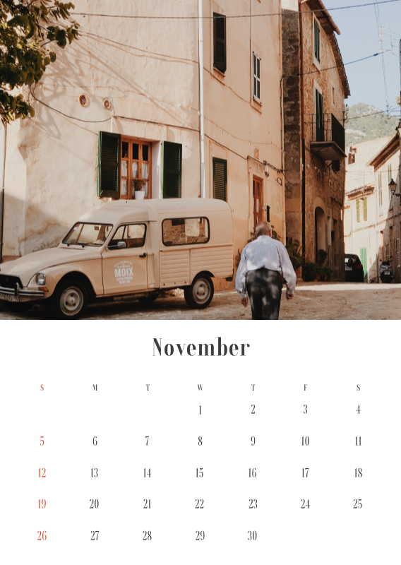 Retro vintage kalender - 미리캔버스