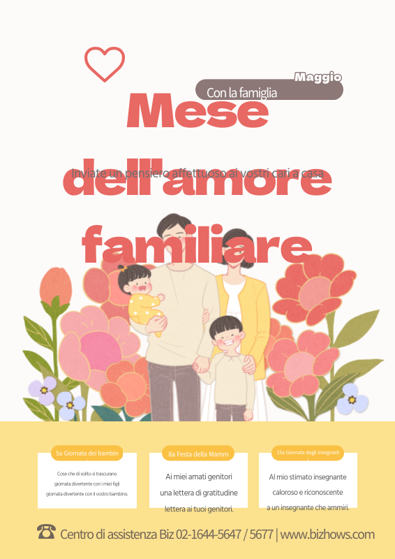Mese dell'amore familiare - MiriCanvas