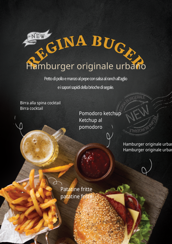 Hamburger originale urbano - MiriCanvas