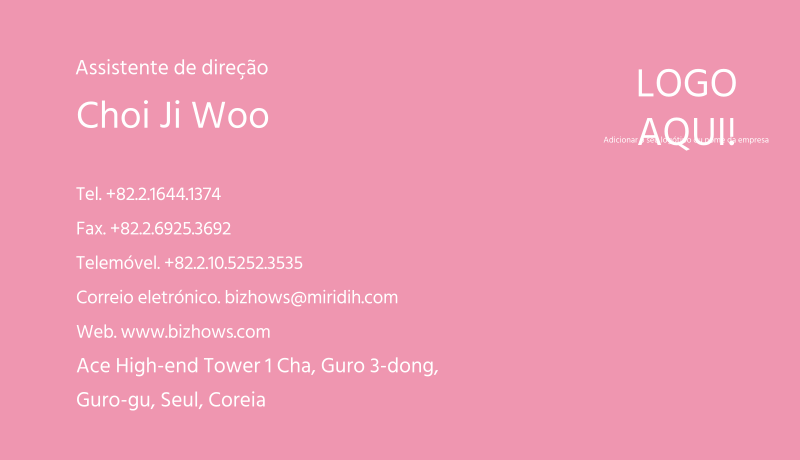 Cartão de visita predefinido - MiriCanvas