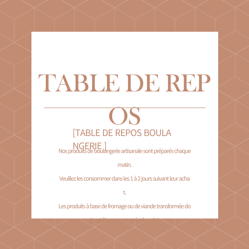 TABLE DE REPOS - MiriCanvas