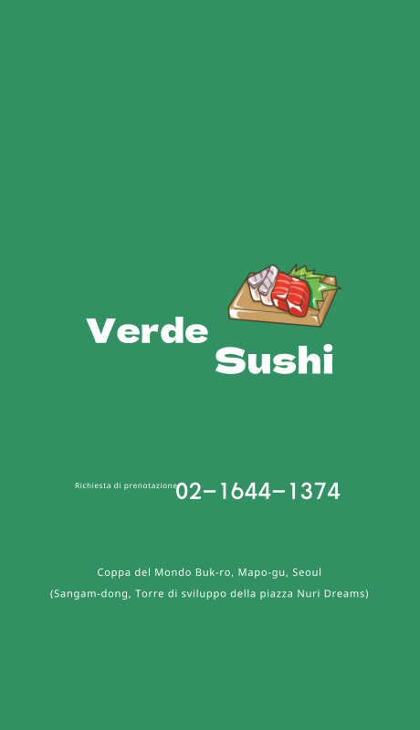 Sushi verde - MiriCanvas