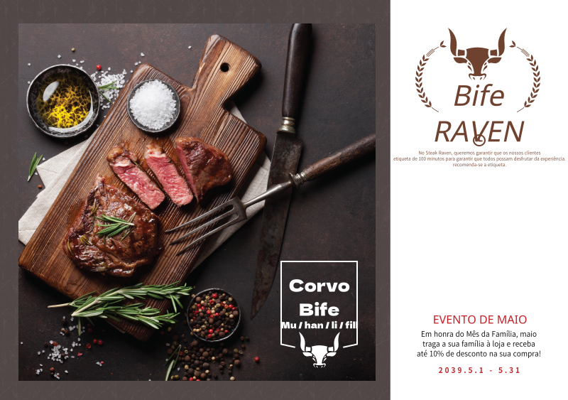 Papel para assar bifes Raven - MiriCanvas