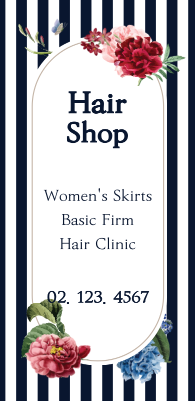 Hair Shop Signage - MiriCanvas