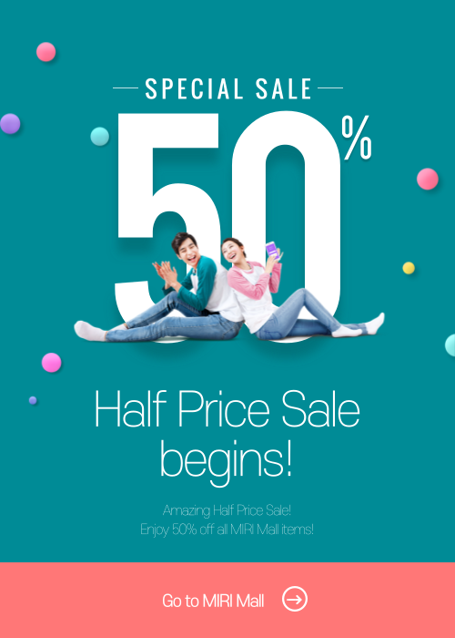 Let the half-off sale begin! - MiriCanvas