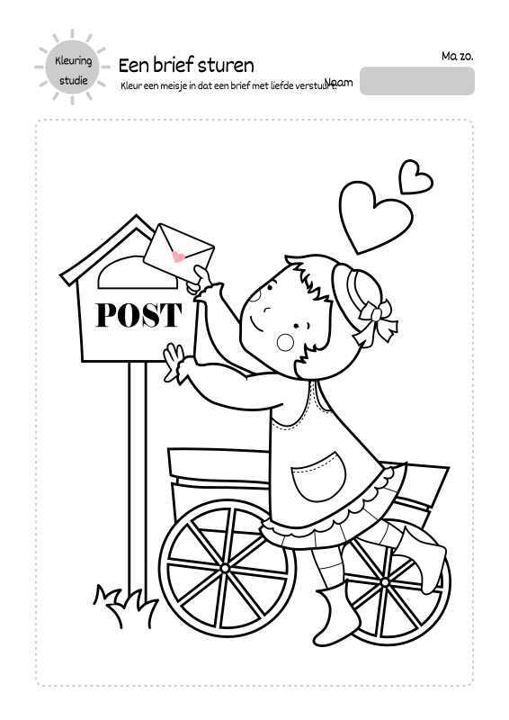 Een brief sturen - MiriCanvas