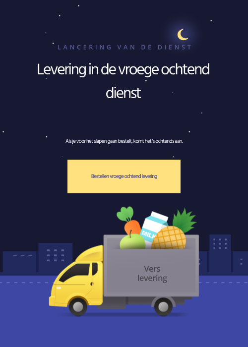 Bezorgservice 's ochtends vroeg - MiriCanvas