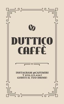 Caffè gotico beige - MiriCanvas