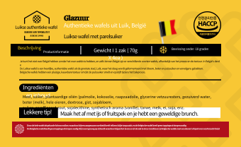 Gele Logo Vlag Wafel Details - MiriCanvas