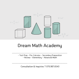 Promotion of studying at a beige illustration math school - MiriCanvas