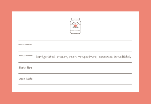 pink icon simple food expiration date - 미리캔버스