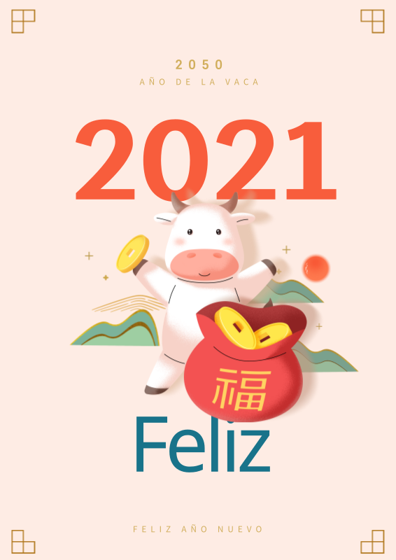 Diseñar una tarjeta de Año Nuevo - MiriCanvas