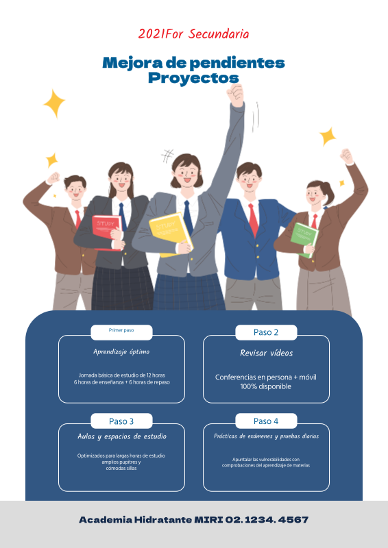 Promover la escuela de formación azul - MiriCanvas