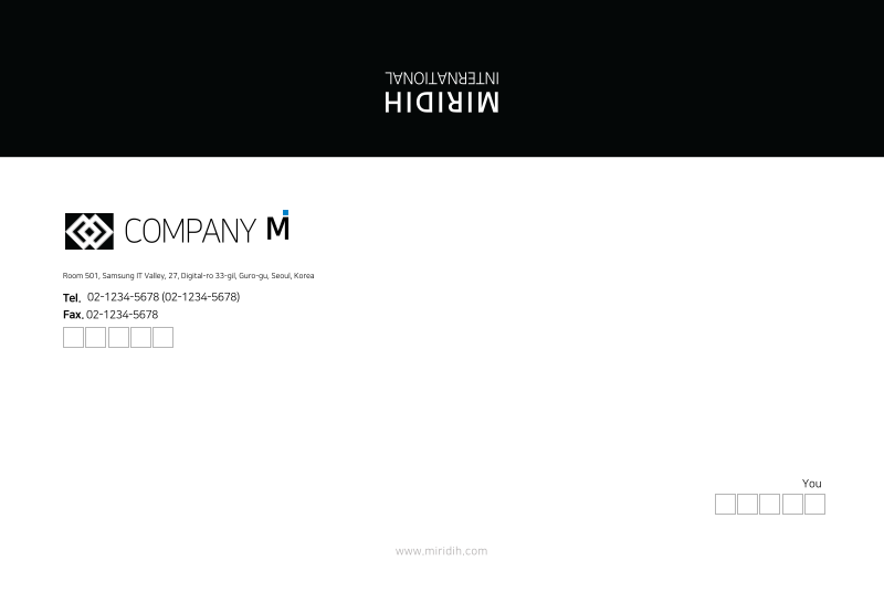 Black Simple Modern Corporate Jacket Envelope - MiriCanvas