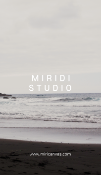 Grijze Zee Eenvoudige Studio - MiriCanvas