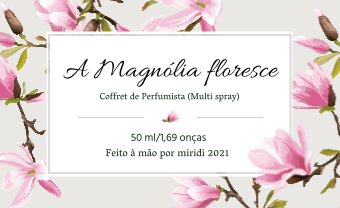 Rótulo de perfume vintage com ilustração a cinzento - 미리캔버스