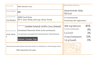 Gepflegtes Curry-Etikett mit gelber Beschriftung - 미리캔버스