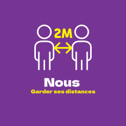 Illustration violette : prévention de l'effet couronne - MiriCanvas