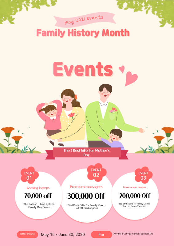 May Family History Month - MiriCanvas