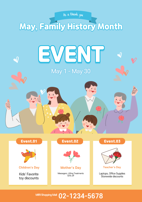 May Family History Month - MiriCanvas