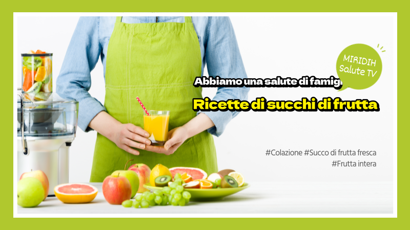 Ricetta del succo di frutta verde light Salute TV Bevande fresche e ...