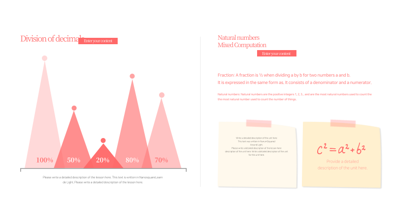 Triangle vertical chart infographic with red concept - MiriCanvas