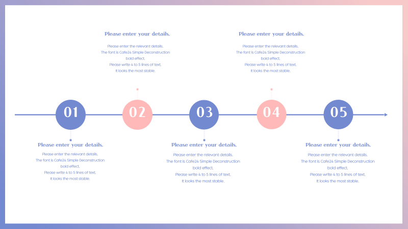 Pink Purple Gradient Timeline - MiriCanvas