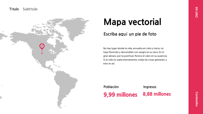 Un simple mapa rojo con un concepto sencillo - MiriCanvas