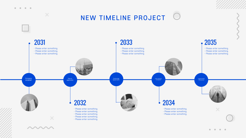 Gray Blue Timeline Project Infographic Company History NEW TIMELINE ...