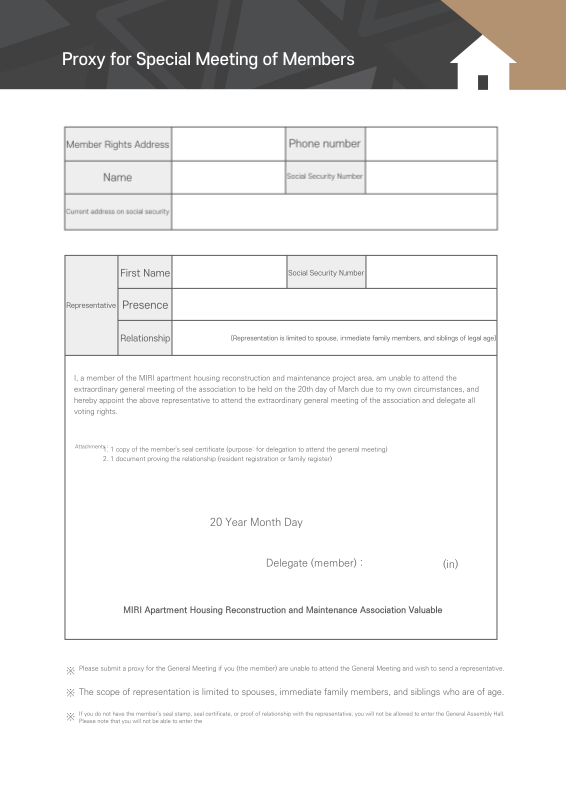 Proxy Statement for the Special Meeting of the Condominium Association ...
