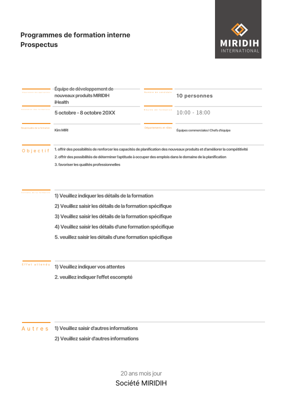 Un modèle simple de proposition de programme de formation ...