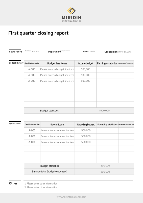 Simple Logo Q1 Financial Report Documentation - MiriCanvas