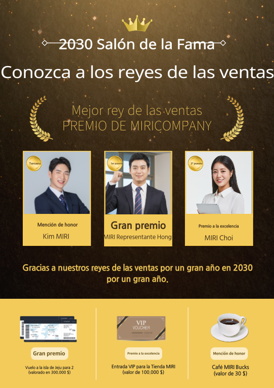 Vendedor del mes - MiriCanvas