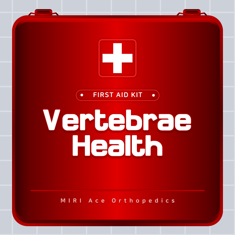 Red and white iron first aid kit concept for herniated disc information ...
