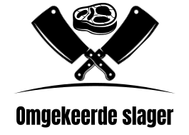Schone illustratie concept slager logo in wit en zwart - MiriCanvas