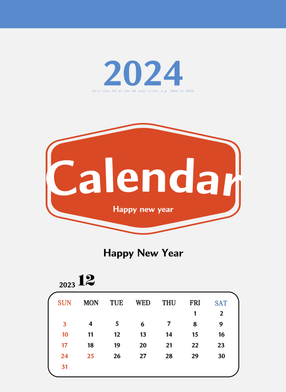 Red and blue retro coasters memory calendar - 미리캔버스