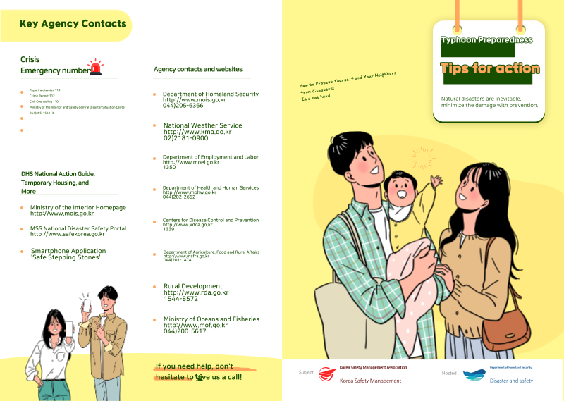 Disaster Typhoon Safety Preparation Tips Public Institutions Yellow ...