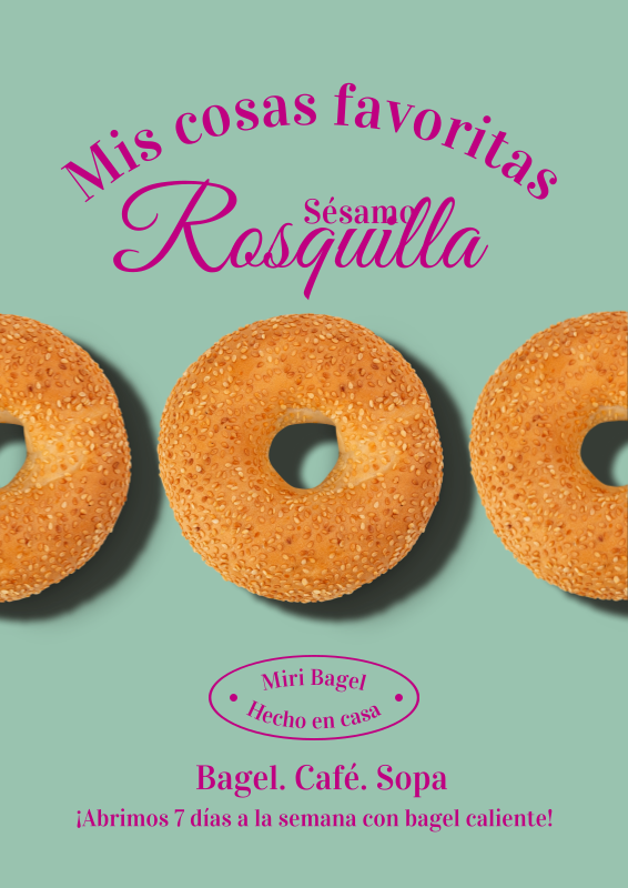 Cartel de cafetería en color menta - 미리캔버스