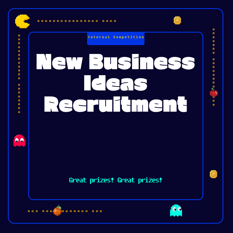 A novel, fun, and retro Pac-Man pixel game in navy blue and yellow Call ...